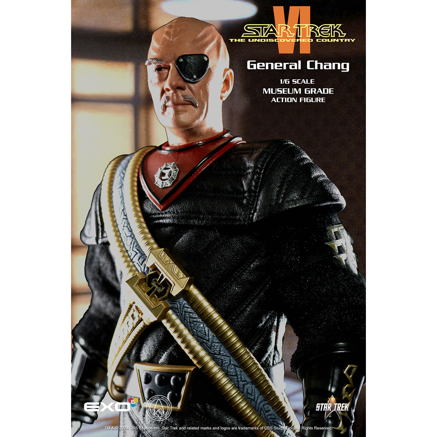 Star Trek VI: The Undiscovered Country General Chang 1:6 Scale Figure ...