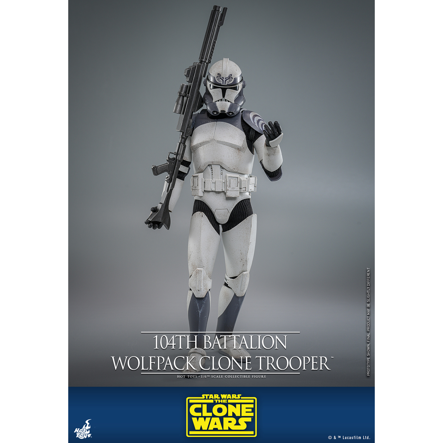 Star Wars: The Clone Wars 104th Battalion Wolfpack Clone Trooper 1:6 Scale Figure Hot Toys ...