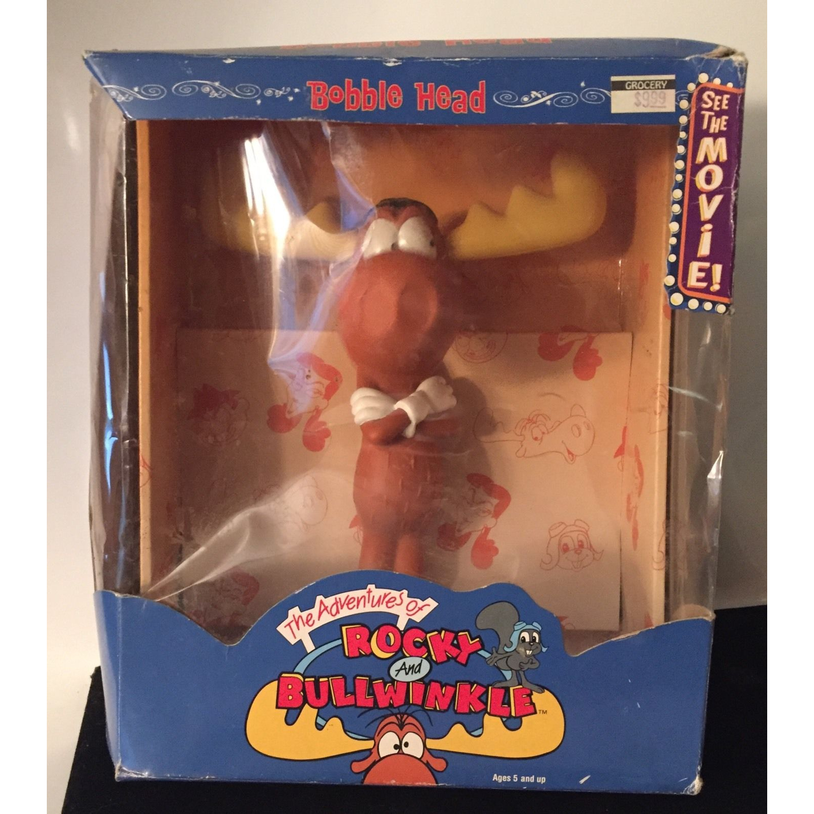 The Adventures of Rocky and Bullwinkle J Moose Bobble Head Sideshow ...