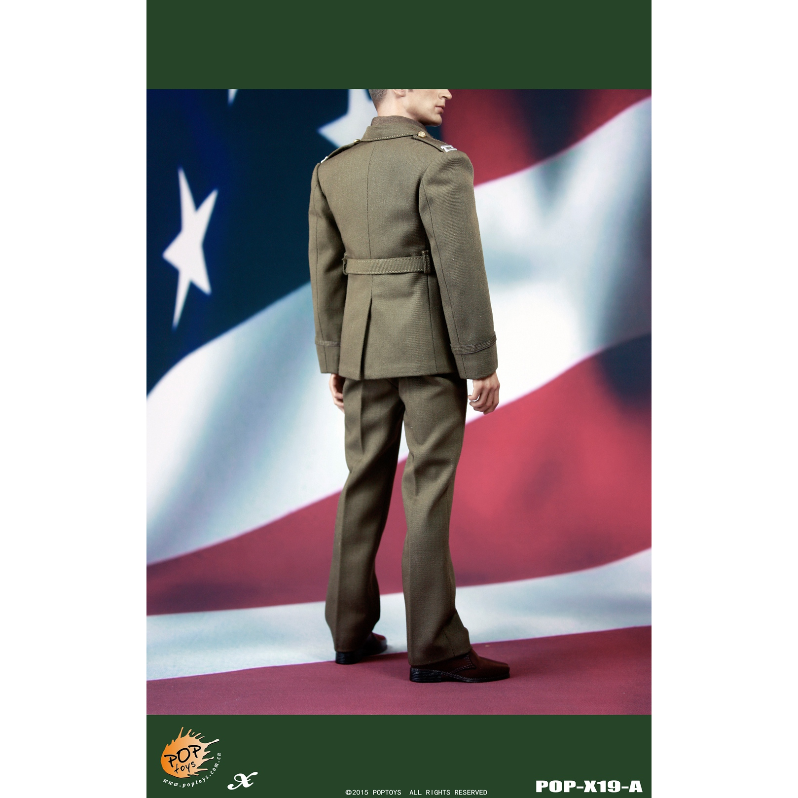 The golden age Captain military uniforms suit A 1/6 Style Series X19 ...