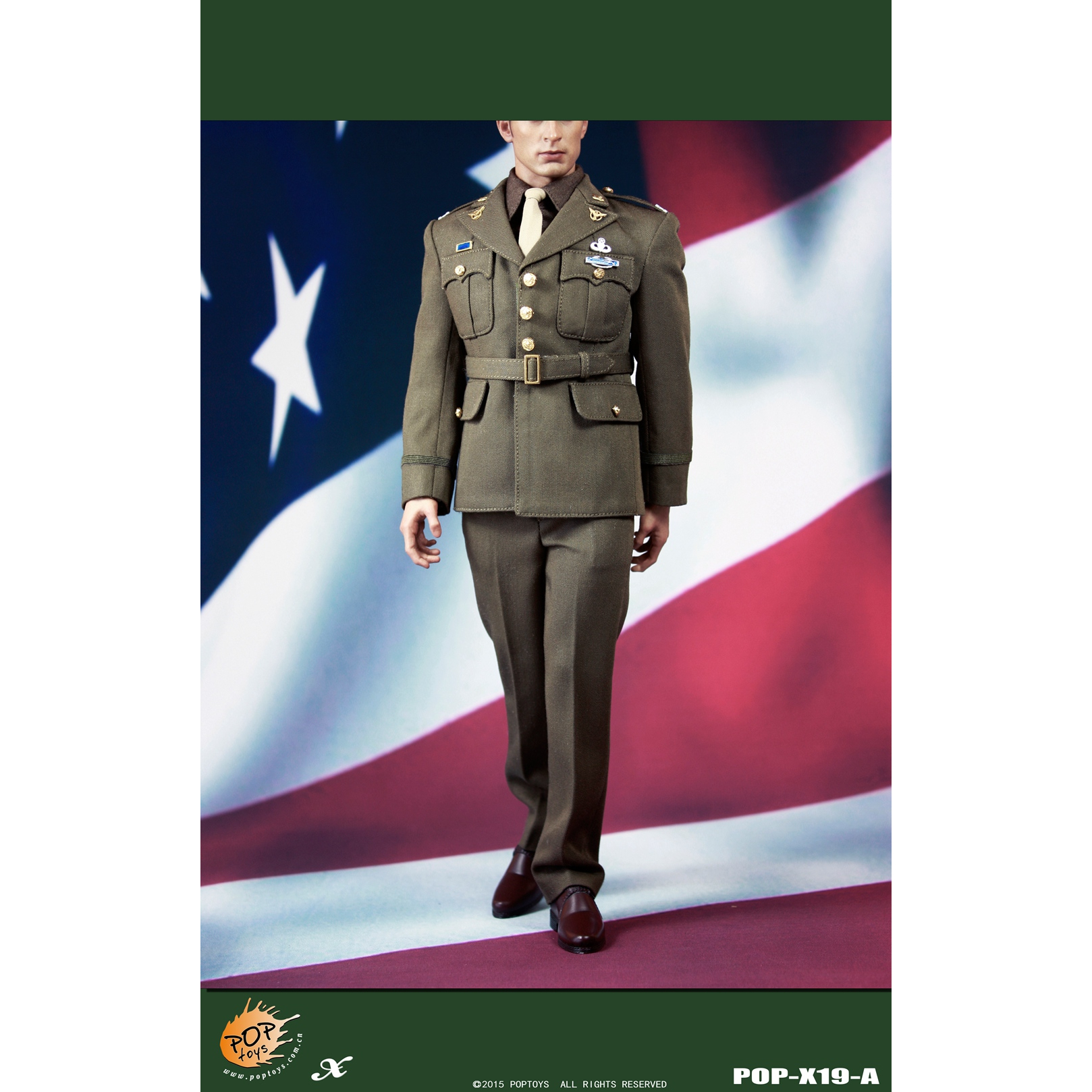 The golden age Captain military uniforms suit A 1/6 Style Series X19 ...