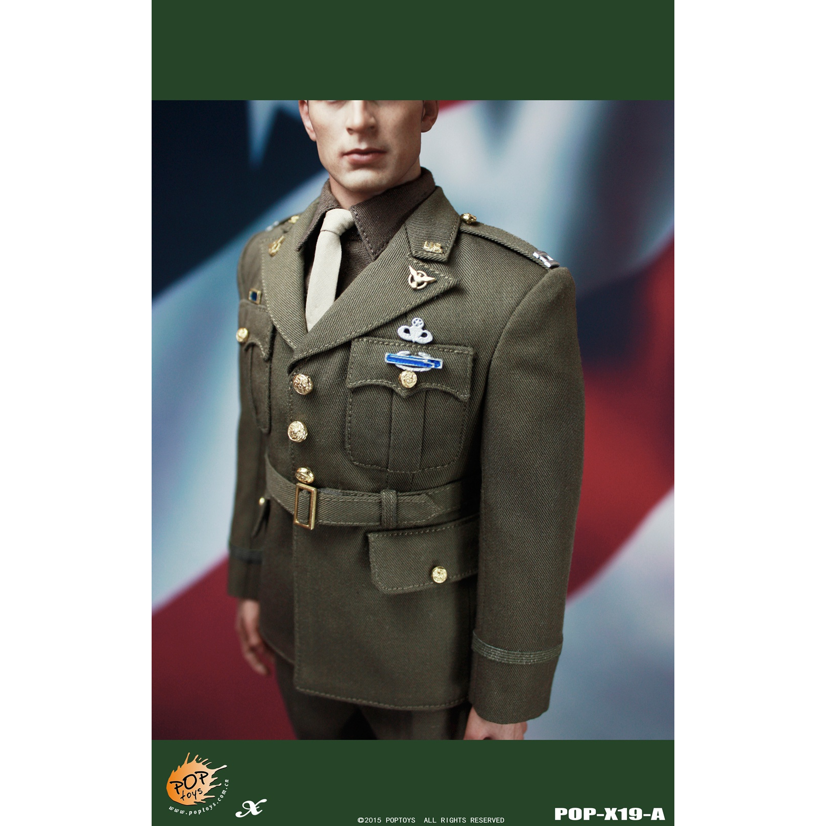The golden age Captain military uniforms suit A 1/6 Style Series X19 ...