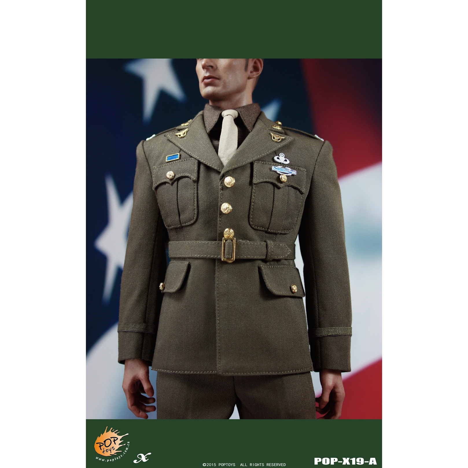 The golden age Captain military uniforms suit A 1/6 Style Series X19 ...