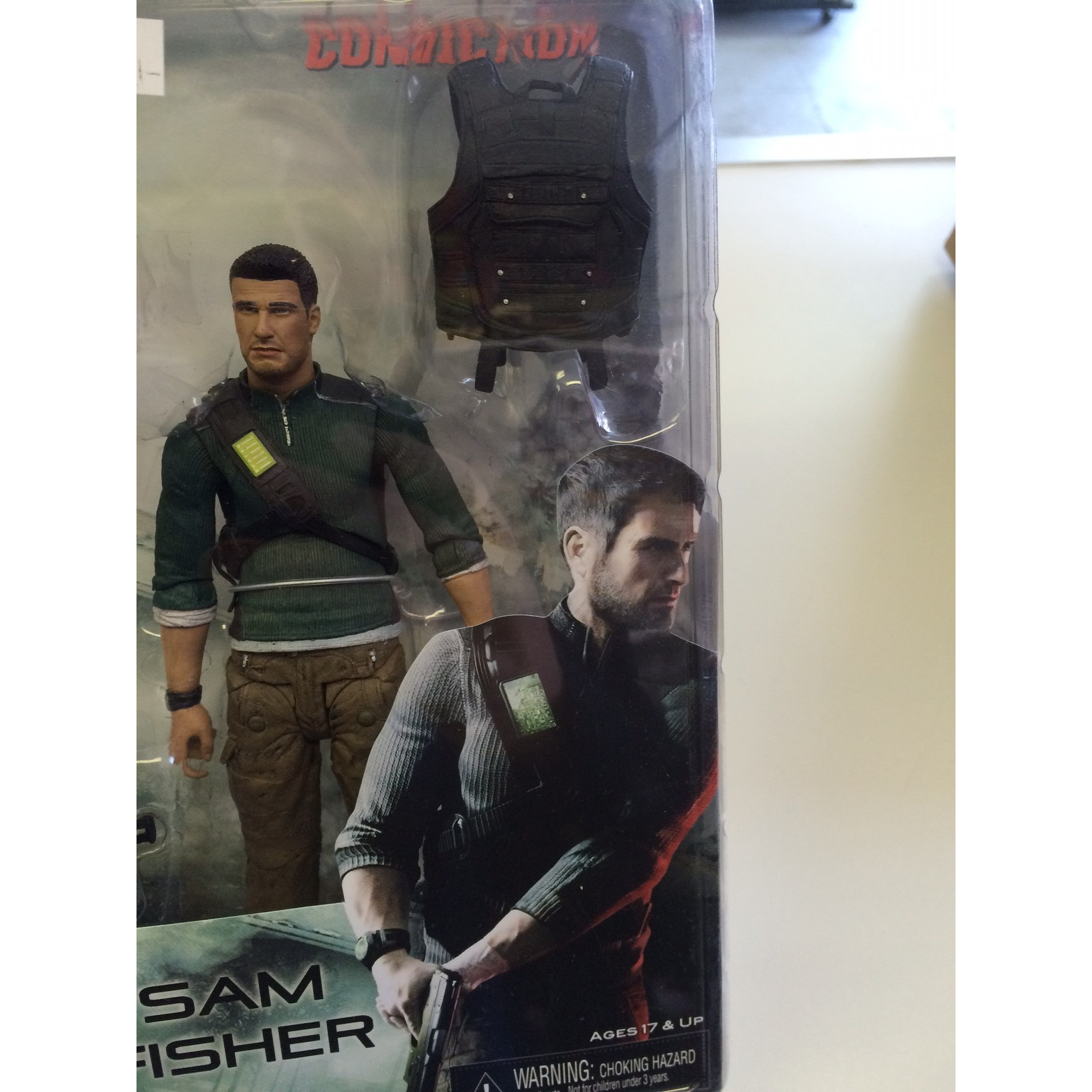 Splinter Cell Conviction Sam Fisher with bulletproof vest figurine 7 po ...