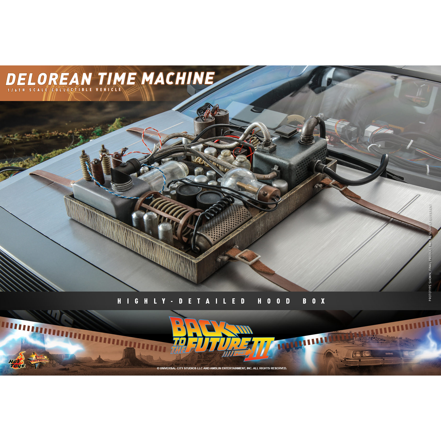 Back to the Future III - DeLorean Time Machine 1:6 Scale Figure ...
