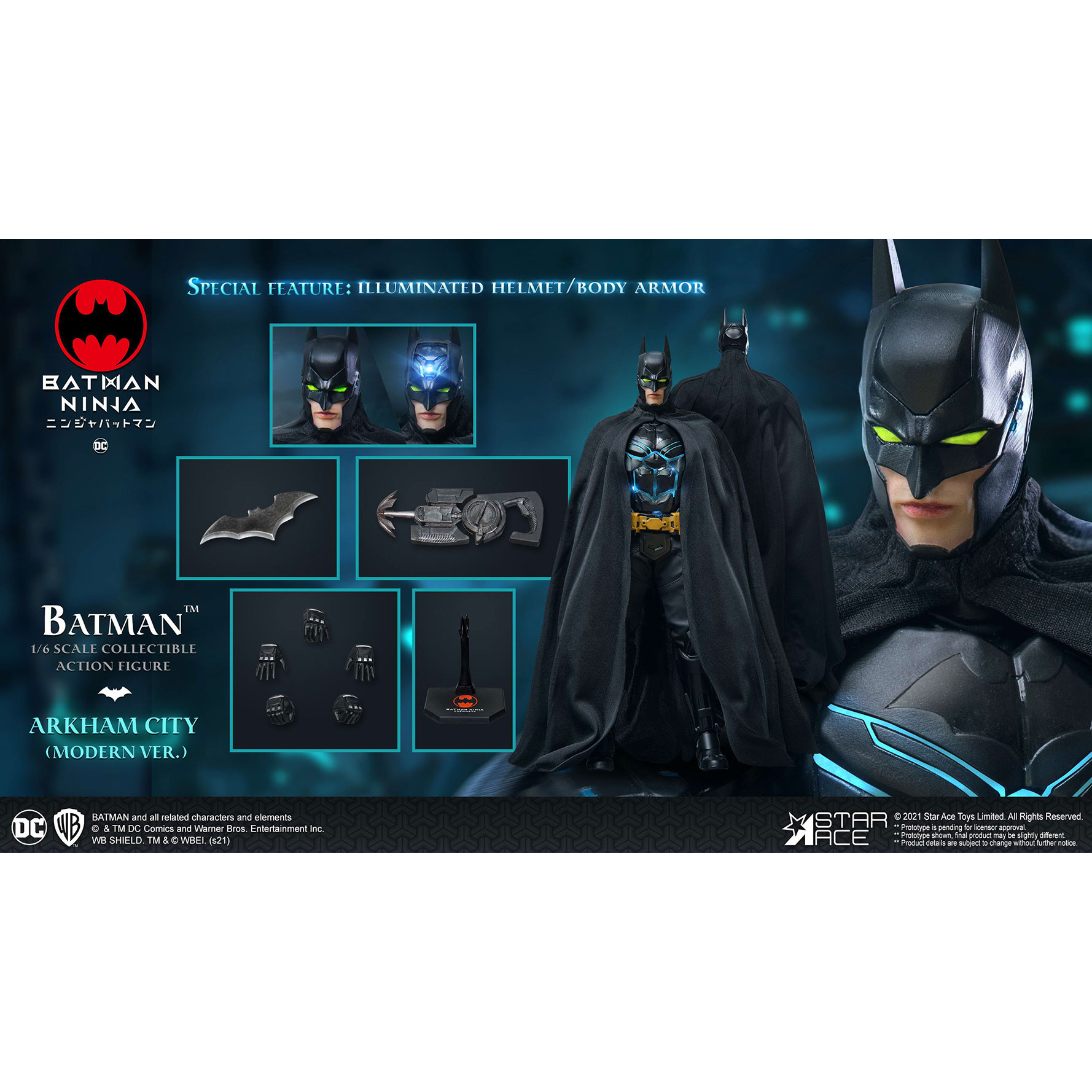 Modern Batman (NORMAL VERSION) 1:6 Scale Figure Star Ace Toys Ltd 908550