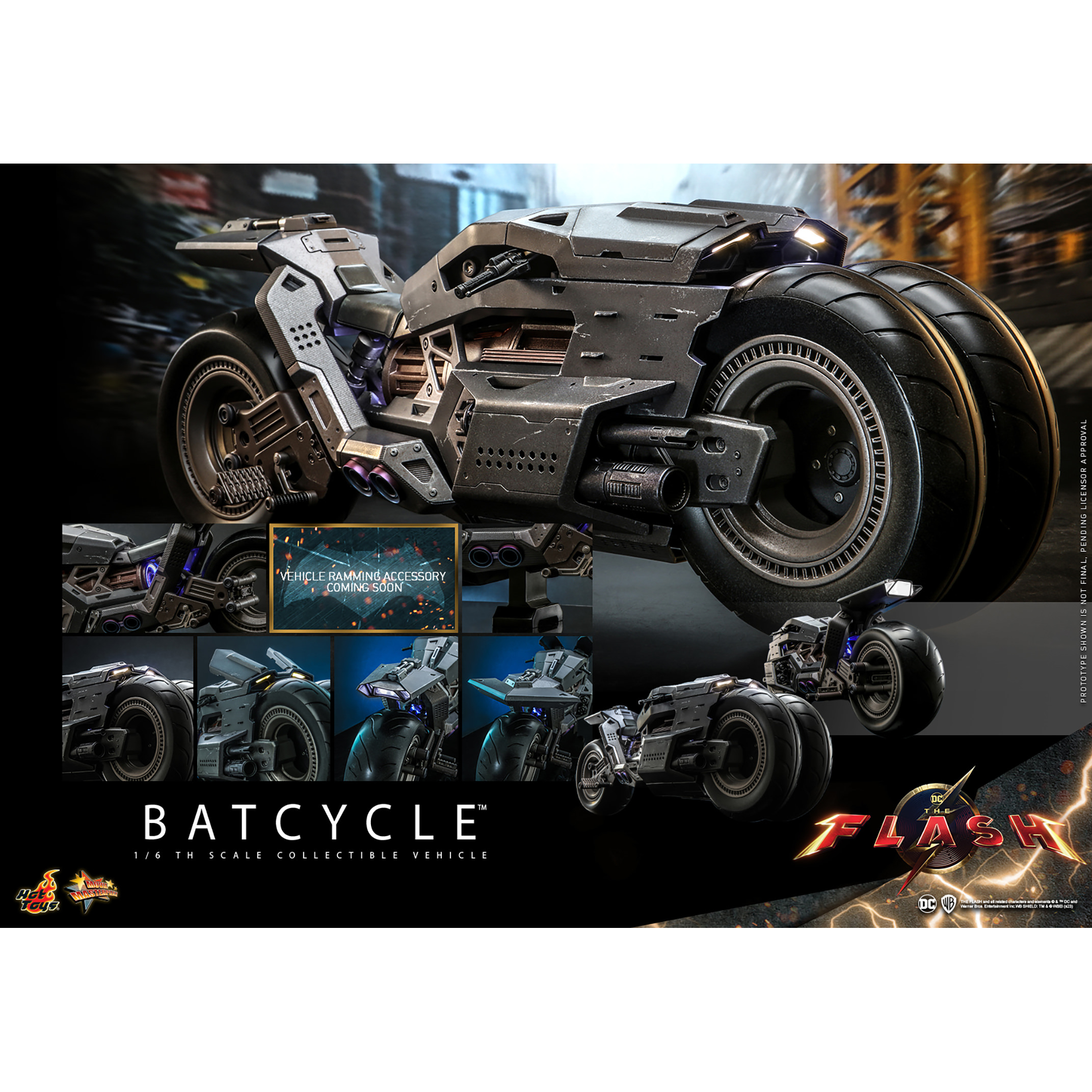 DC Batcycle 1:6 Scale Figure Accessory Hot Toys 912398