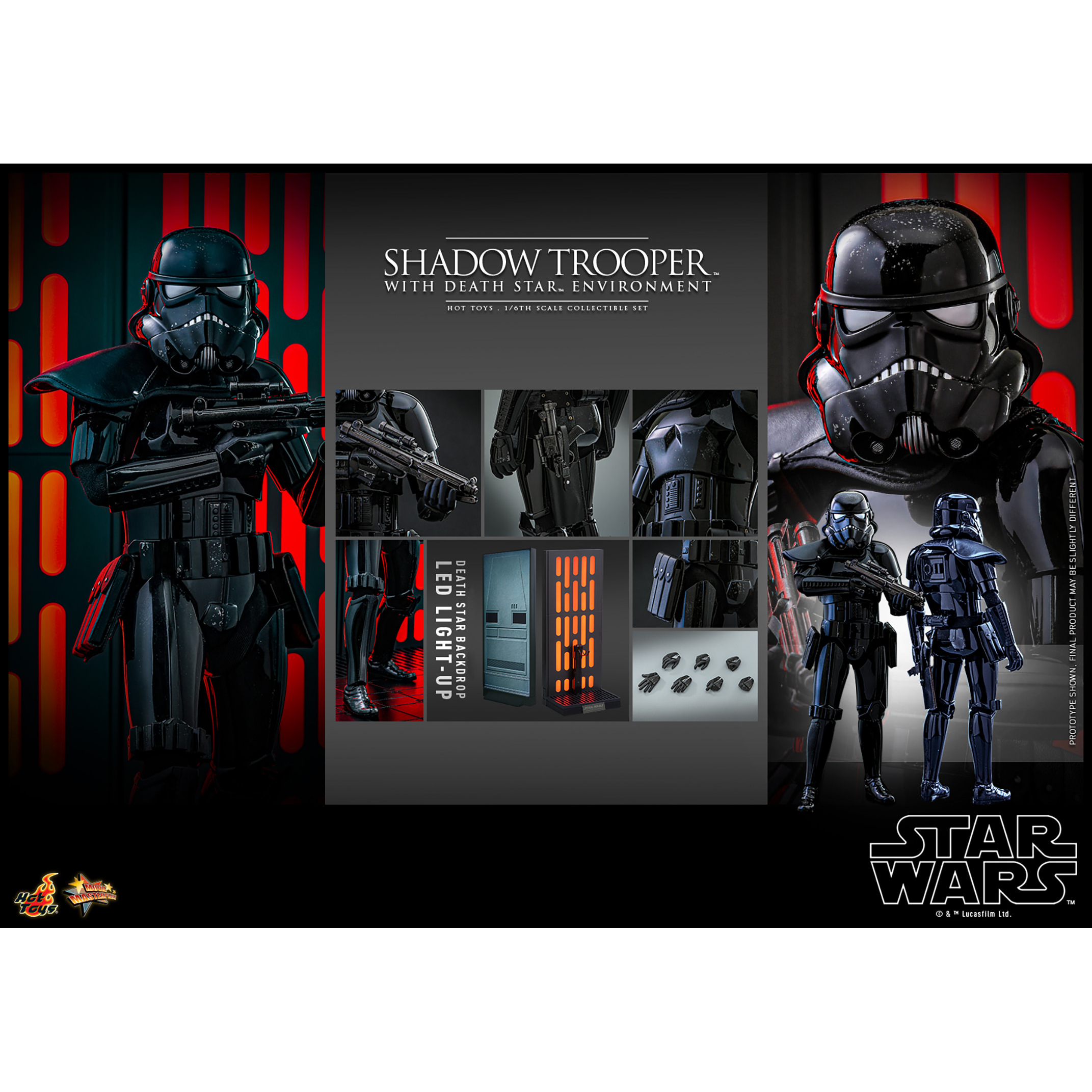Star Wars Shadow Trooper with Death Star Environment 1:6 Scale Figure ...