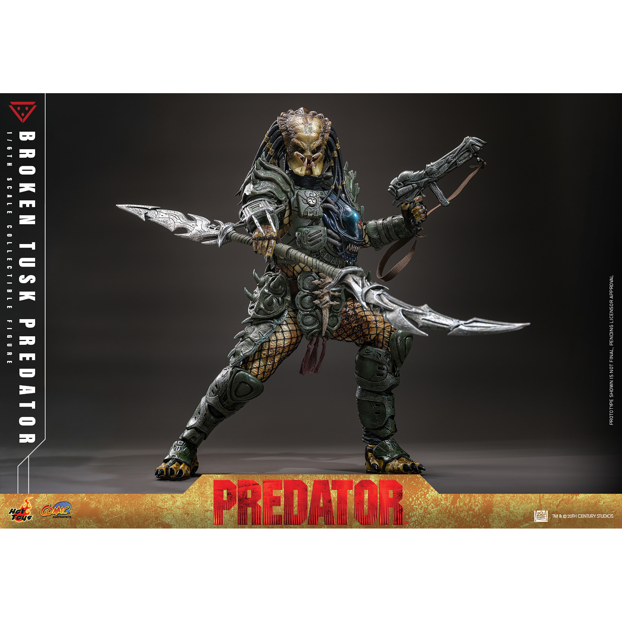 Alien VS Predator - Broken Tusk Predator 1:6 Scale Figure Hot Toys ...