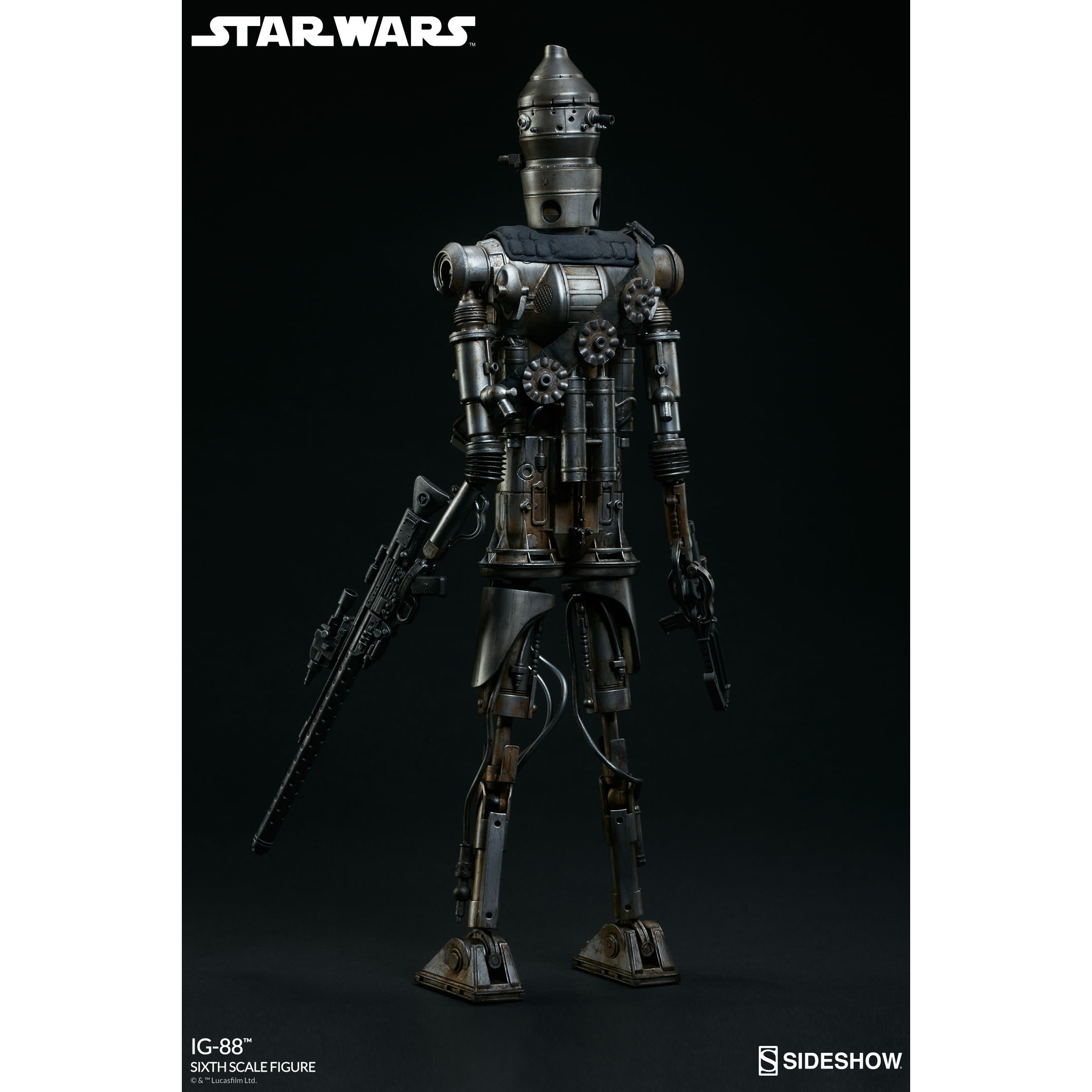 IG-88 Sixth Scale Figure by Sideshow Collectibles Exclusive New ...