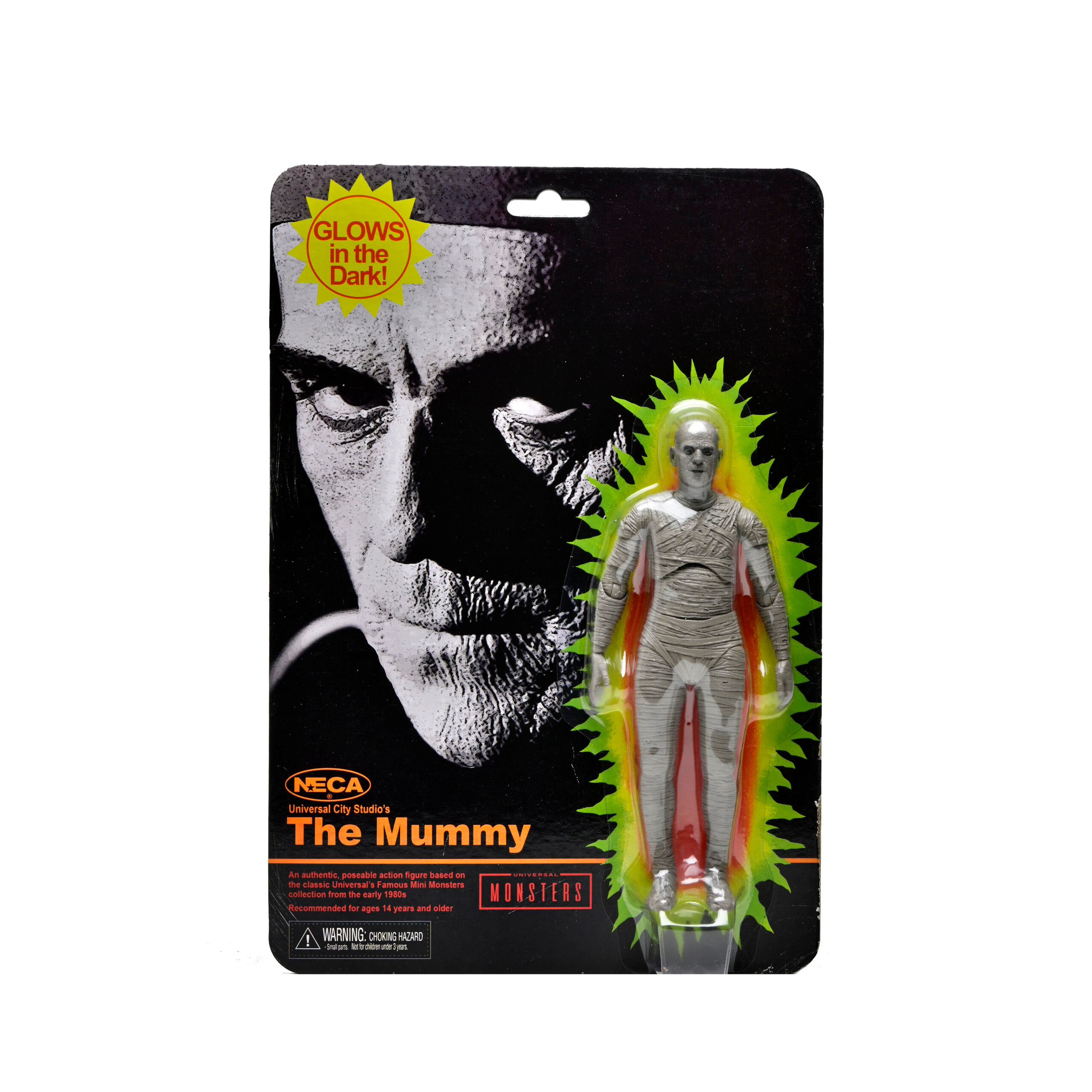 Universal Monsters Retro Glow in the Dark The Mummy - 7-inch Scale ...