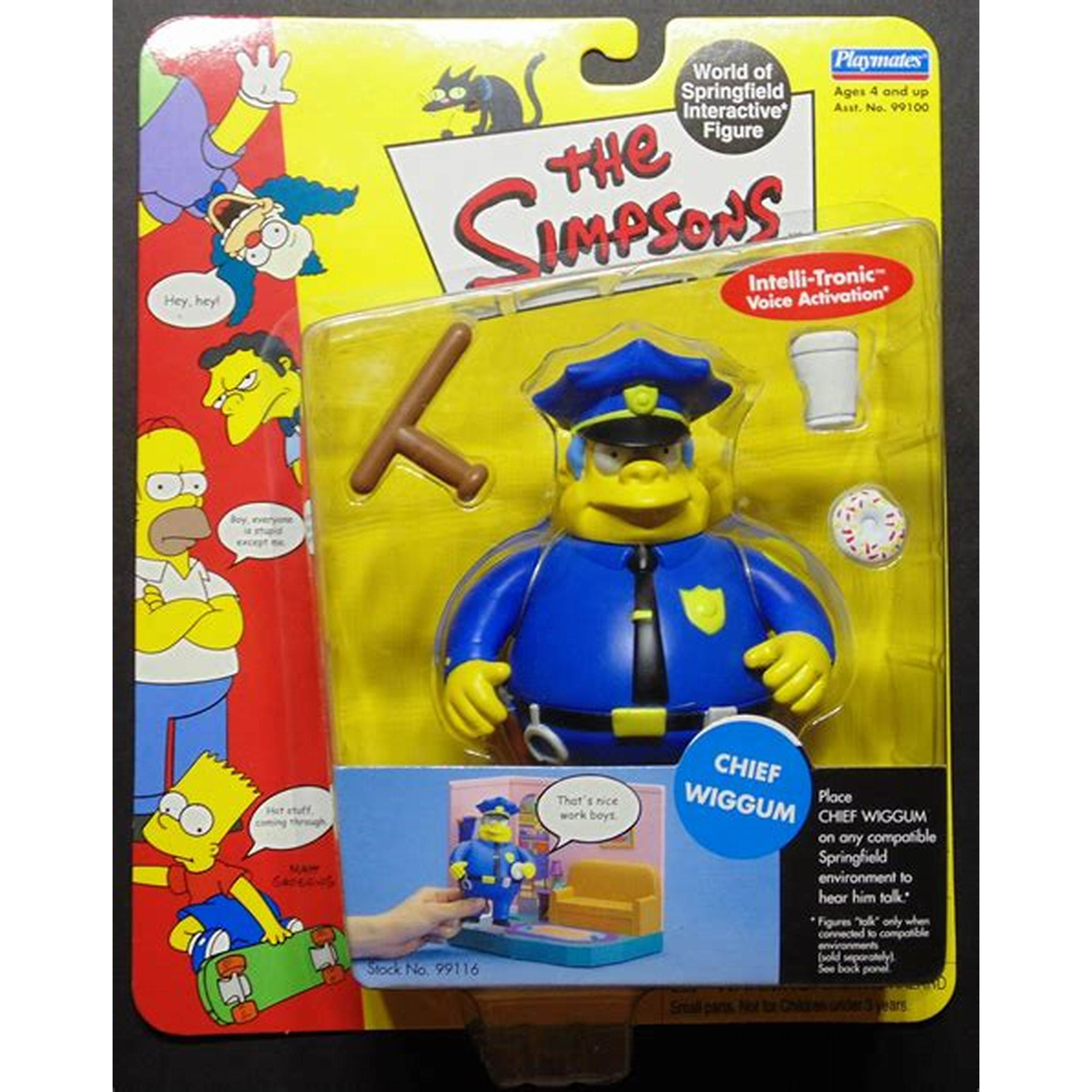 Simpsons Chief Wiggum figure Playmates 99100