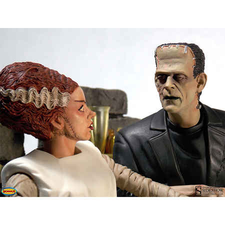 Bride of Frankenstein Prepainted Polystone Statue by Moebius Models 902289