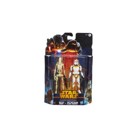 Star Wars Mission Series 212th Battalion Clone Trooper & Battle Droid