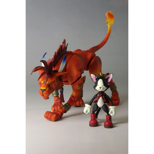 Final Fantasy VII Vol2 No4 Red XIII et Cait Sith figurines Square Enix ...