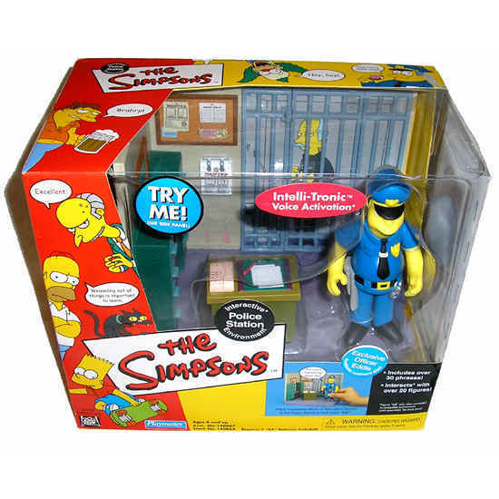 Simpsons Police Station avec Officier Eddie Playmates 140667