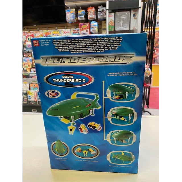 Thunderbird 2 deluxe Bandai 2004 consigne (80$)