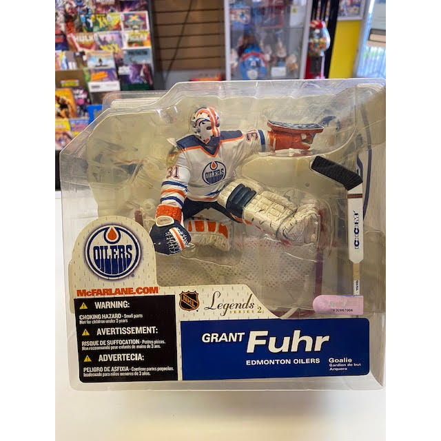 NHL Legends Series 2 Grant Fuhr Edmonton Oilers goalie action figure Mcfarlane Toys