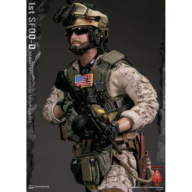 1st SFOD-D Combat Applications Group Gunner 1:6 figure Damtoys 78074