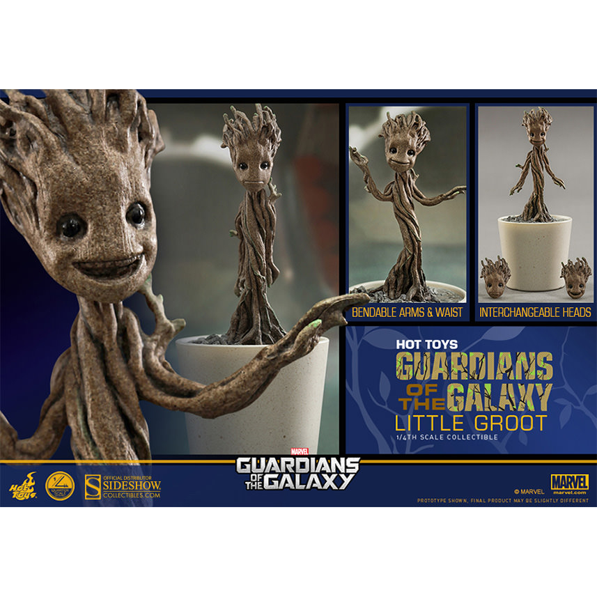 Guardians of the Galaxy Little Groot Quarter Scale Figure by Hot Toys ...